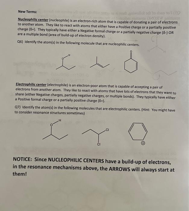 Solved Q6) identify the atoms in the following molecule that | Chegg.com
