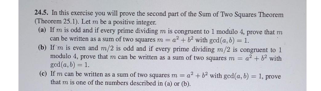 Solved 24.5. In this exercise you will prove the second part | Chegg.com