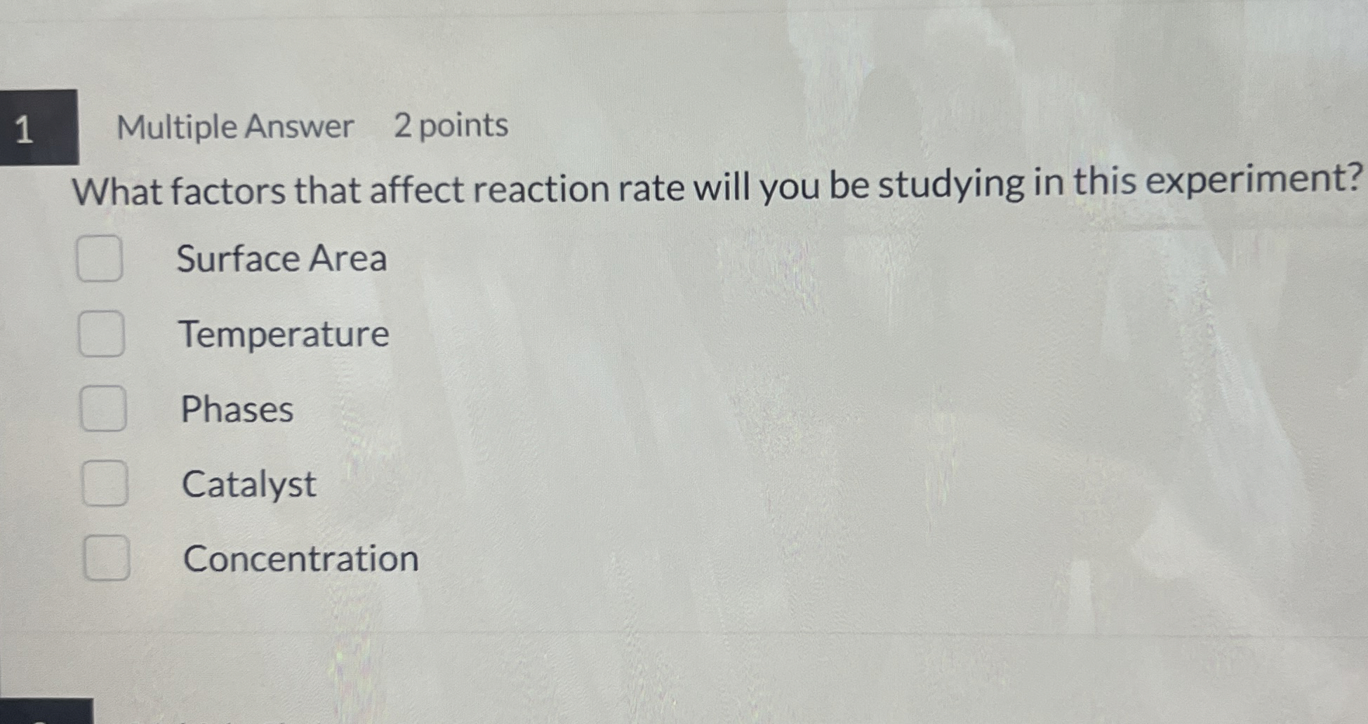 High Quality SOLUTION 1 ﻿Multiple Answer 2 ﻿pointsWhat factors that affect | Chegg.com