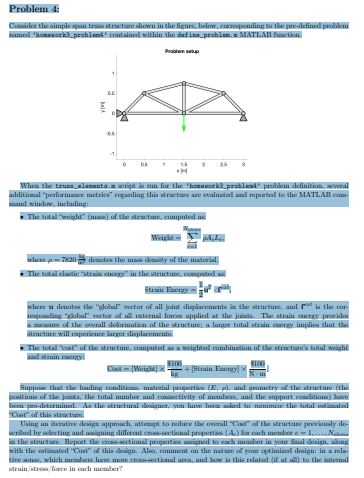 Solved Problem 4 IConsider the simple span truss structure | Chegg.com