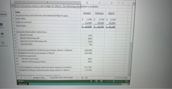Solved can some please answer in excel format!! i have no | Chegg.com