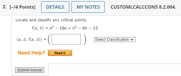Solved Locate and classify any critical | Chegg.com