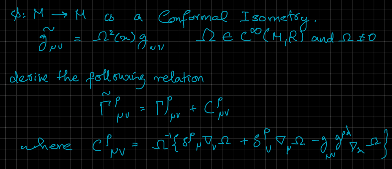 Solved Trying to learn more about conformal isometries, | Chegg.com