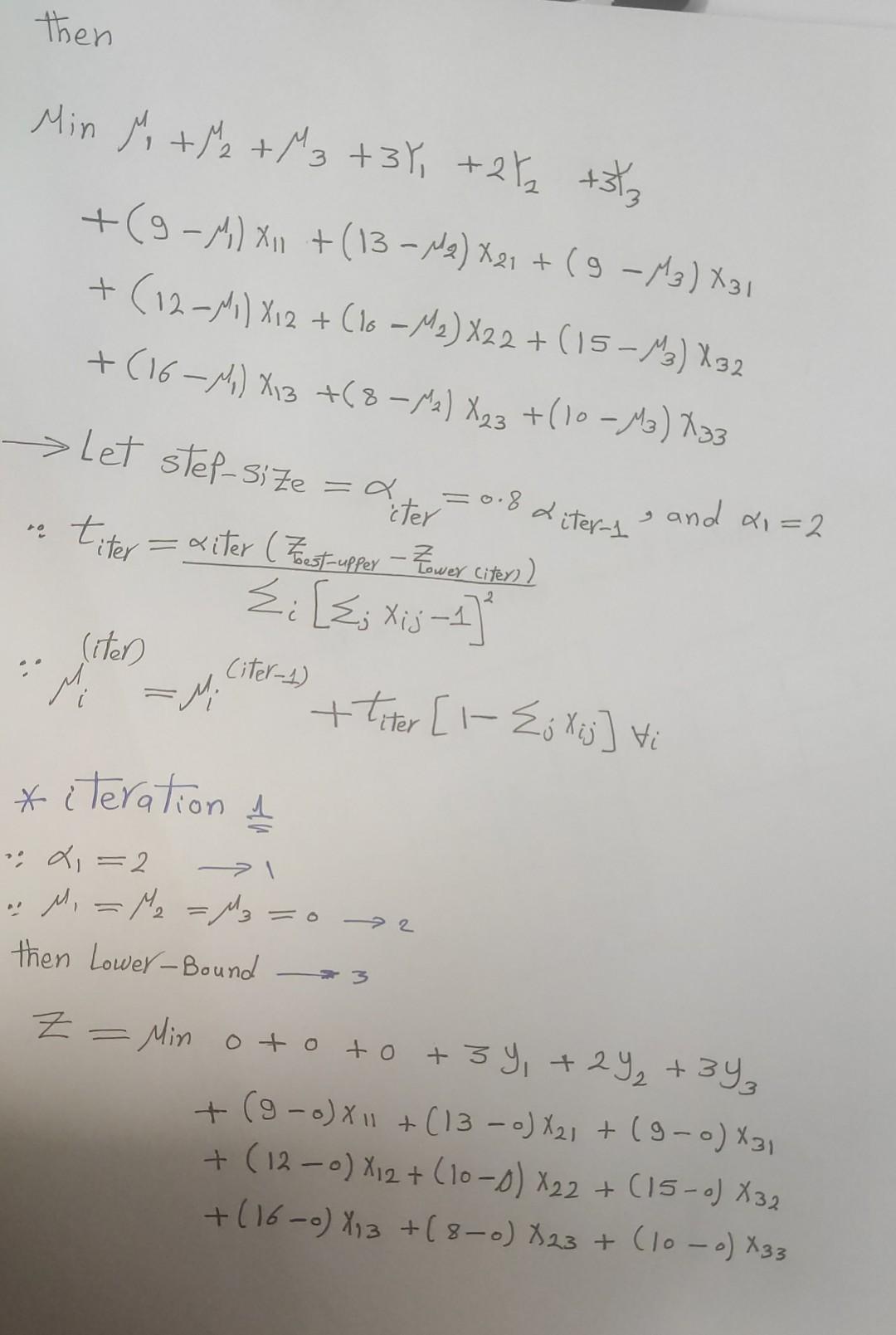 * use the lagrange relaxation approach to solve the | Chegg.com