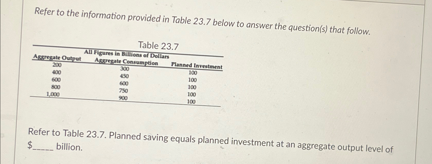 Solved Refer to the information provided in Table 23.7 | Chegg.com