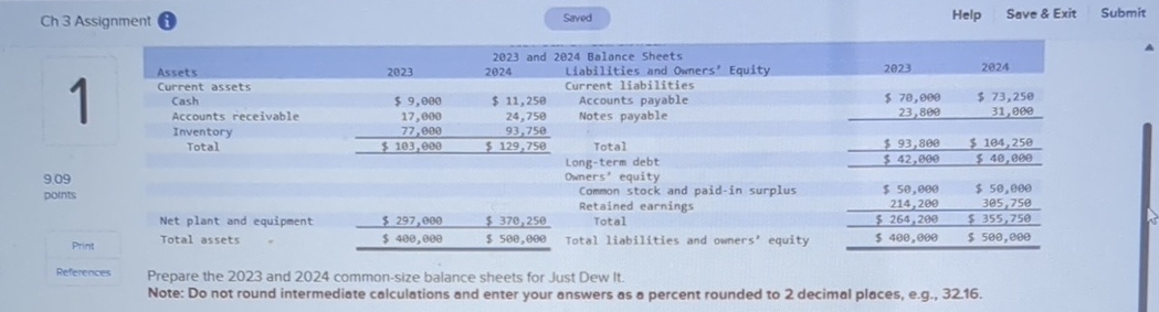 Solved Ch 3 ﻿Assignment HelpSave & | Chegg.com