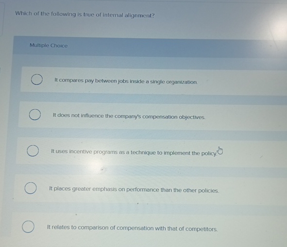 Solved Which of the following is true of internal | Chegg.com