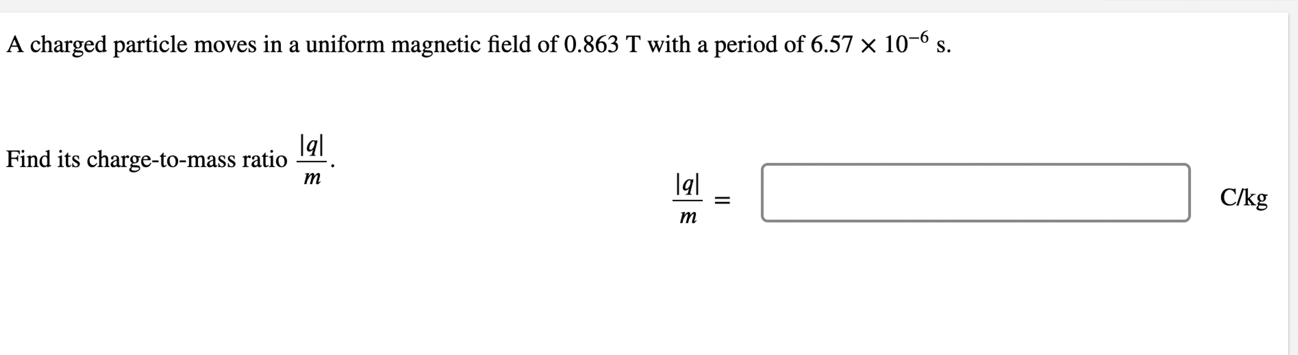 Solved A charged particle moves in a uniform magnetic field | Chegg.com
