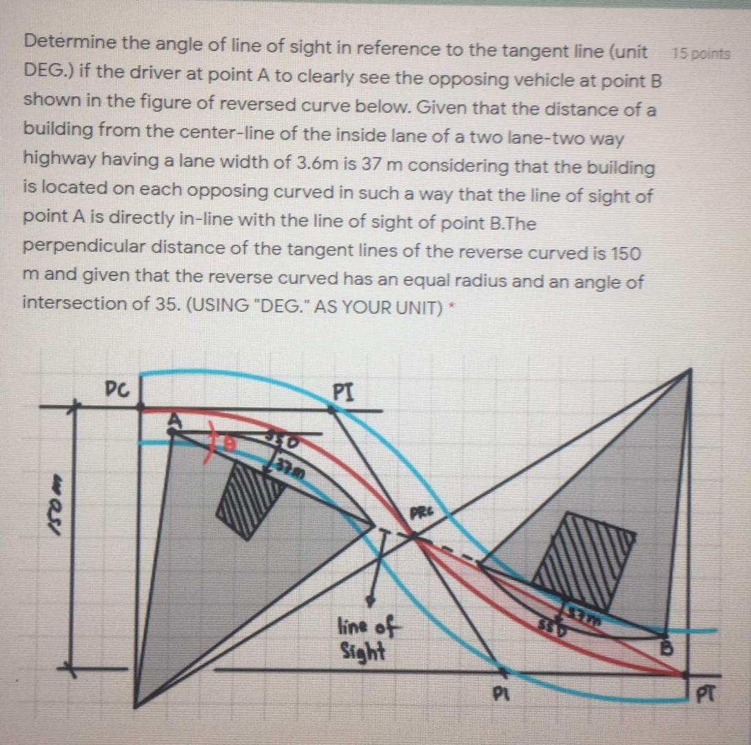 Solved Determine the angle of line of sight in reference to | Chegg.com
