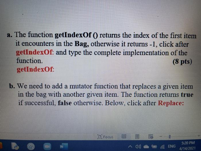 Solved I 5. The following class diagram, shows the | Chegg.com