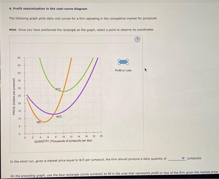 Solved 4. Profit maximization in the cost-curve diagram The | Chegg.com