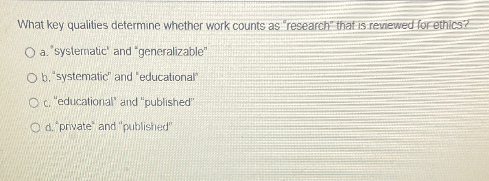Solved What key qualities determine whether work counts as | Chegg.com