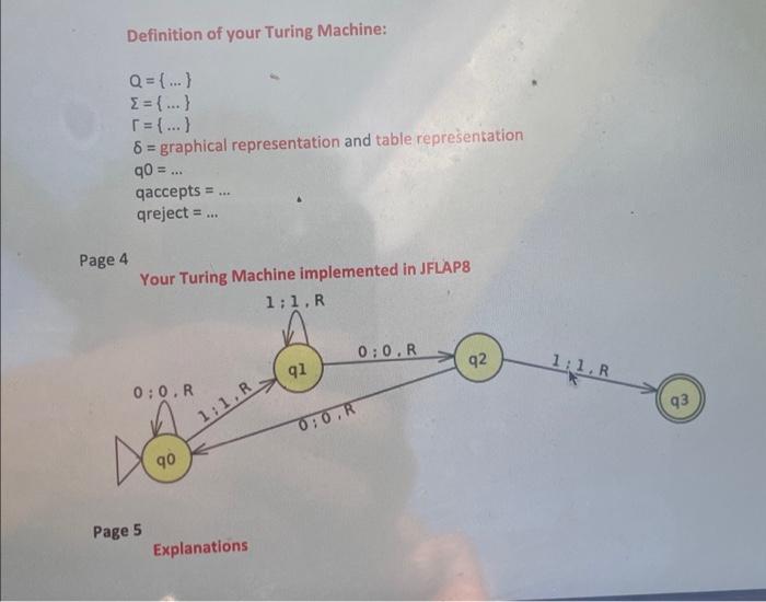 Solved Def: 2. A Turing Machine is a 7-tuple (Q, E, F, S, | Chegg.com