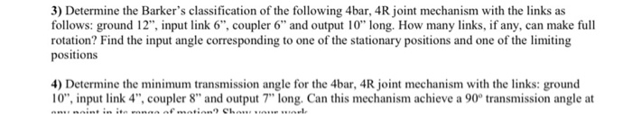 Solved 3) Determine the Barker's classification of the | Chegg.com