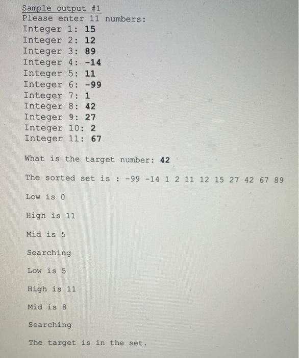 Solved In Java Please,Please make sure output is exactly | Chegg.com