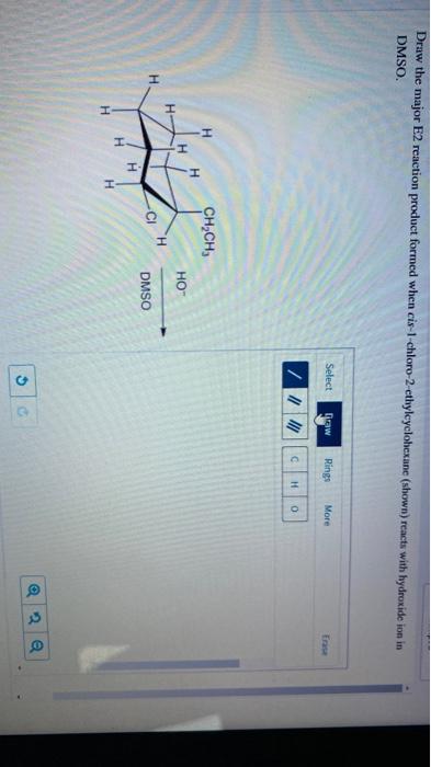 Solved Draw the major E2 reaction product formed when | Chegg.com