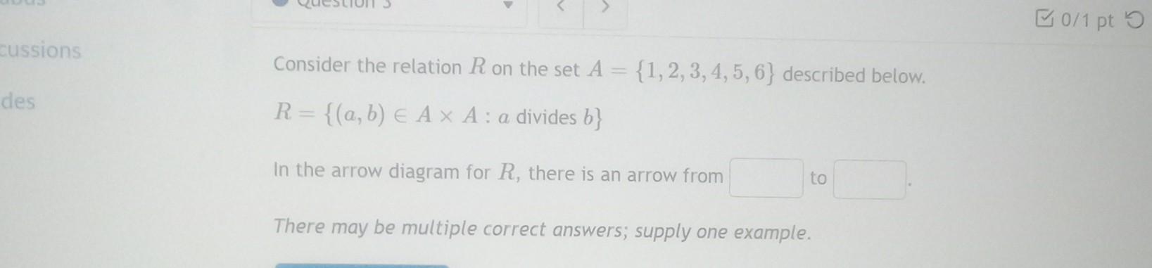 Solved Consider the relation R on the set A={1,2,3,4,5,6} | Chegg.com