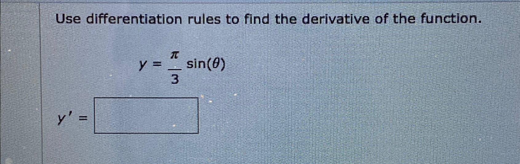 Solved Use differentiation rules to find the derivative of | Chegg.com