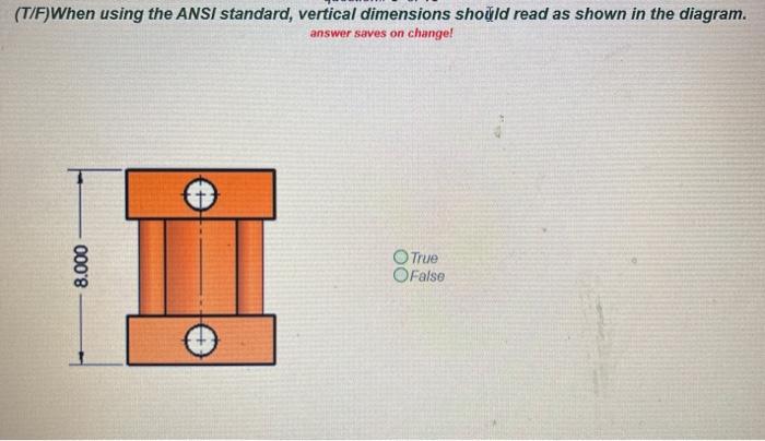 Solved (T/F)When using the ANSI standard, vertical | Chegg.com