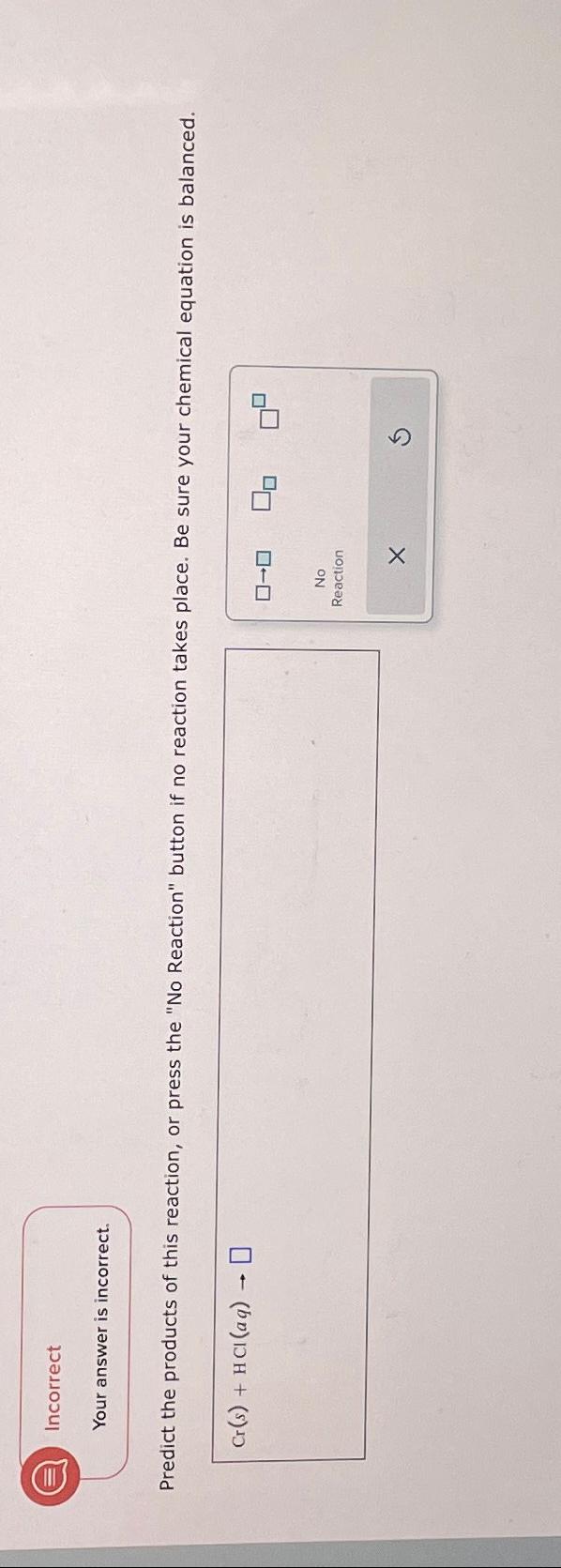 Solved IncorrectYour answer is incorrect.Predict the | Chegg.com