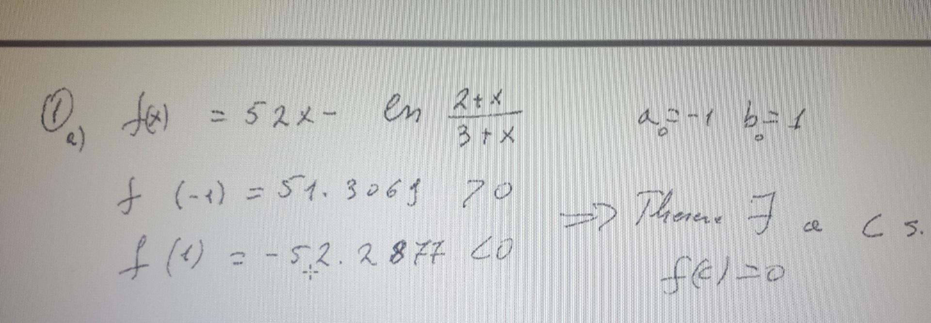Solved 2+ Given the equation 52x = In 3+x (a) (5 points) | Chegg.com