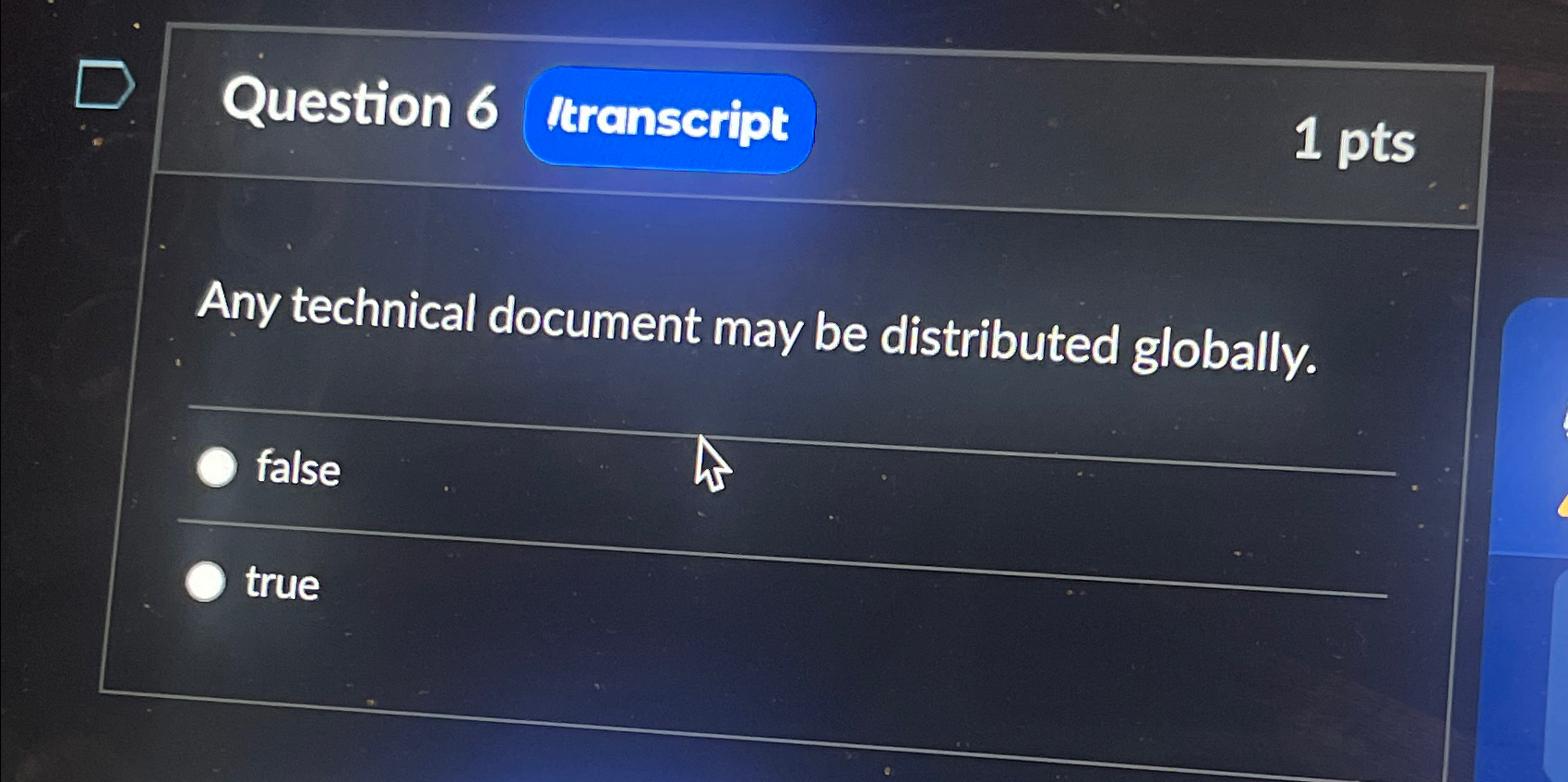 Solved Question 61 ﻿ptsAny technical document may be | Chegg.com