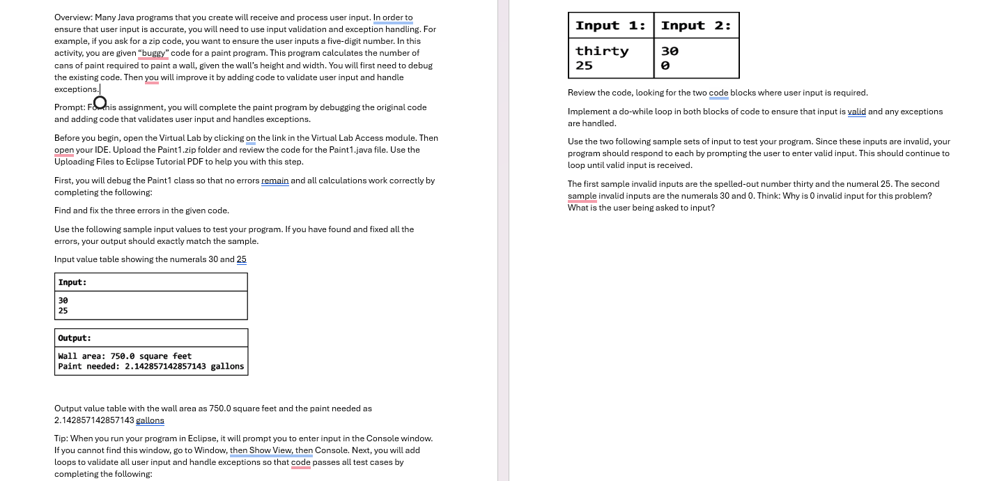 Solved OverviewReview the code, looking for the two code | Chegg.com