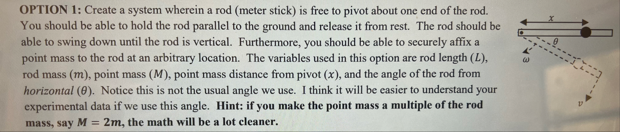 Solved please derive a theoretical angular velocity formula | Chegg.com