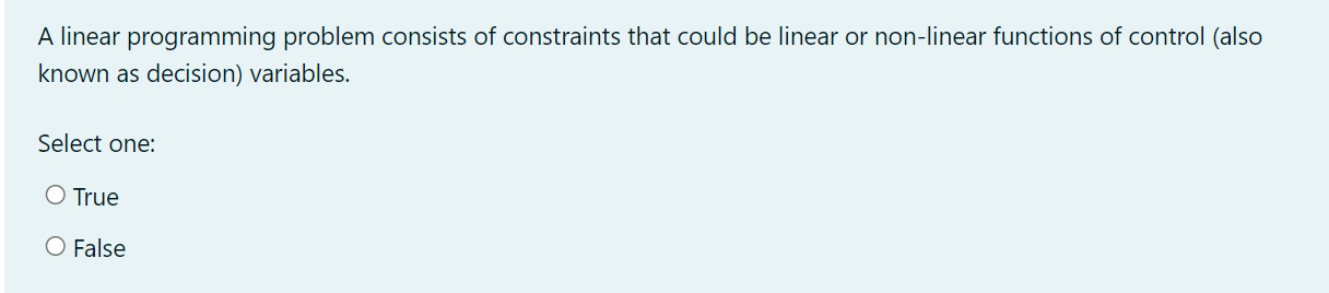 Solved A linear programming problem consists of constraints | Chegg.com