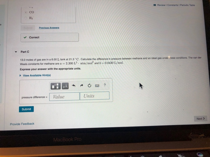 Solved Review Constants Periodic Table Previous Answers | Chegg.com