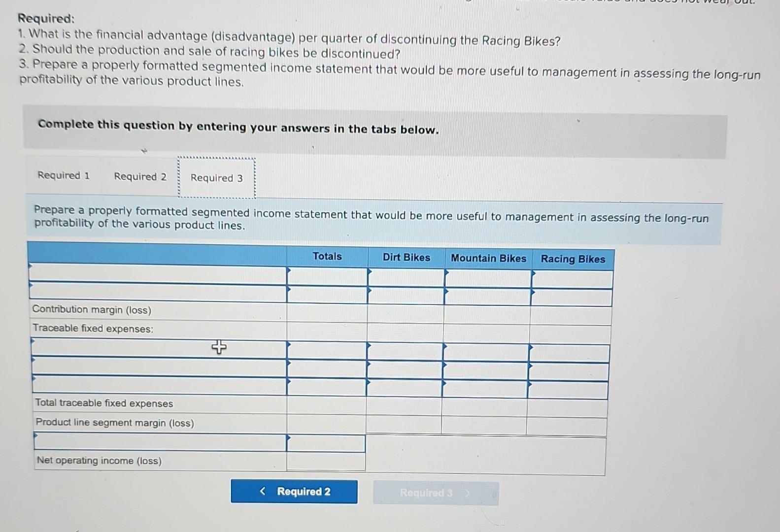 Solved Exercise 13-2 (Algo) Dropping or Retaining a Segment | Chegg.com