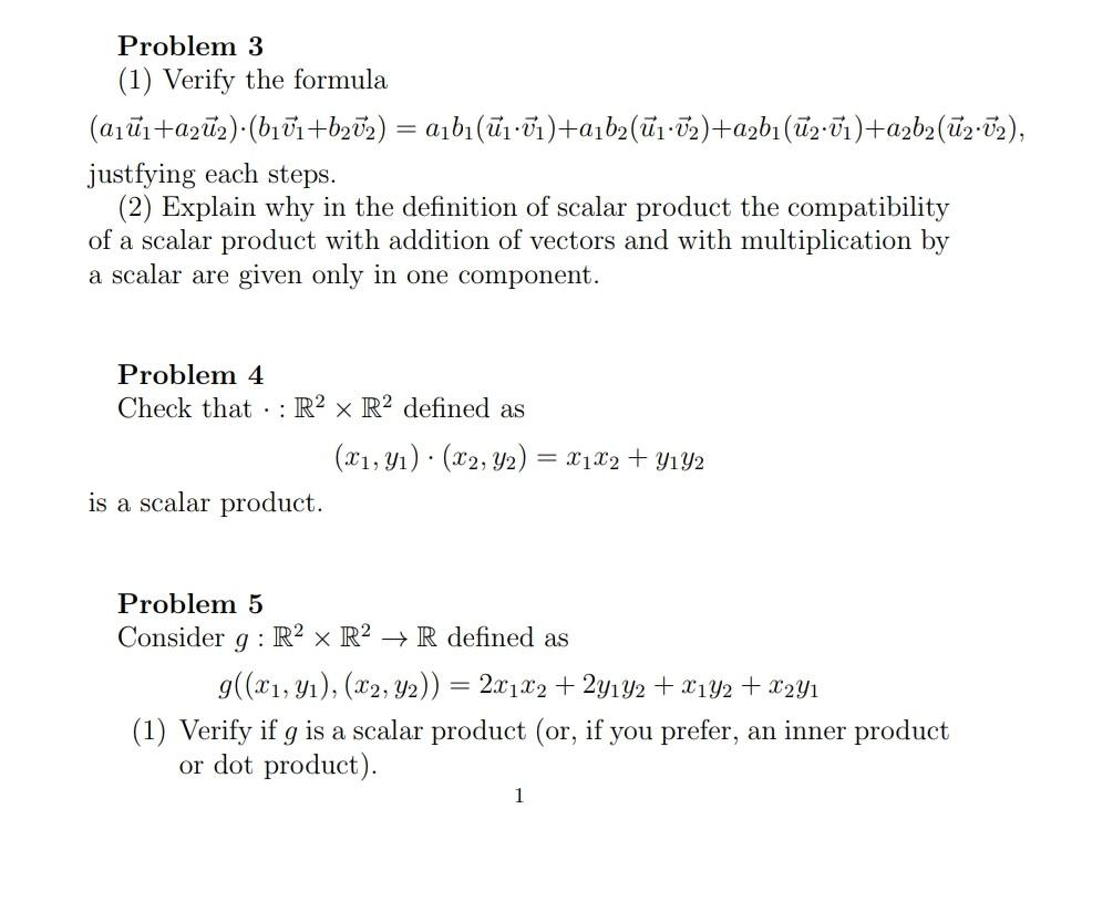 Solved Problem 3 (1) Verify the formula | Chegg.com