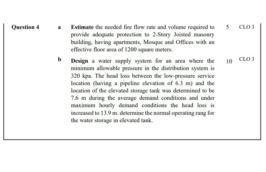 Solved Question 4 a 5 CL0 3 b 10 CL0 3 Estimate the needed | Chegg.com