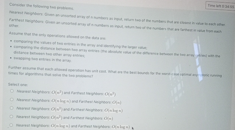 Solved Consider the following two problems.Nearest | Chegg.com