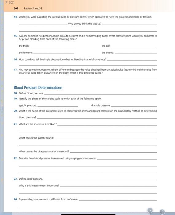 Solved Human Cardiovascular EXERCISE Physiology: Blood | Chegg.com