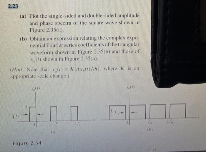 Solved 2.23 (a) Plot the single-sided and double-sided | Chegg.com