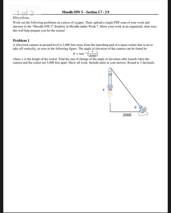 Solved Directions Work oua the following problems on a piece | Chegg.com