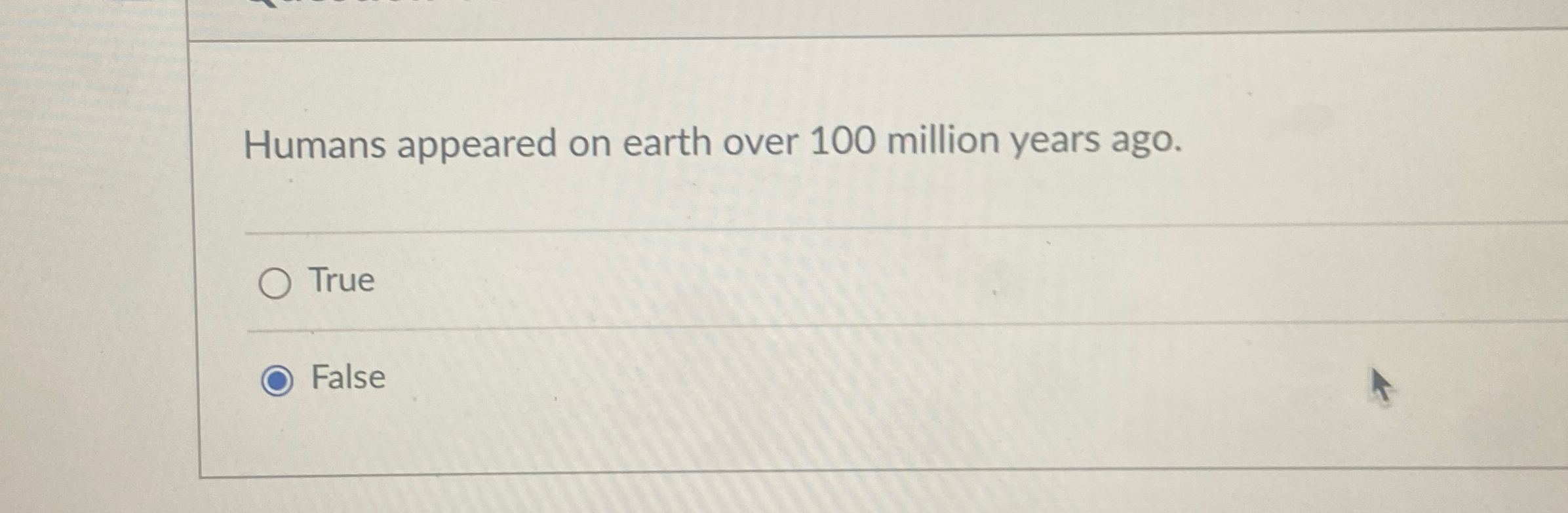 Solved Humans appeared on earth over 100 ﻿million years | Chegg.com