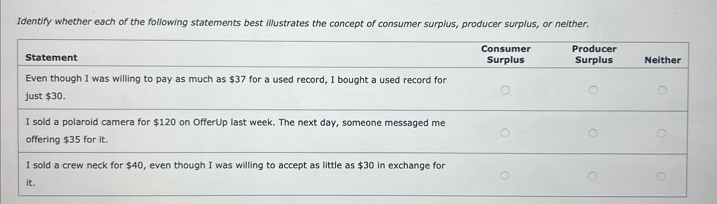 Solved Identify whether each of the following statements | Chegg.com