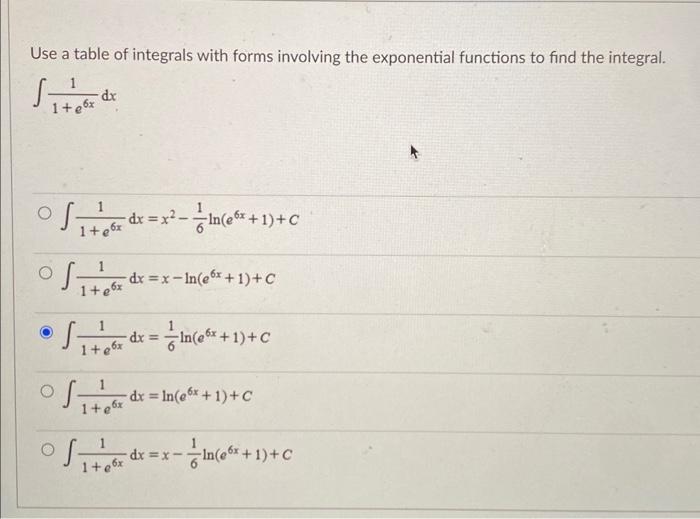 Solved Use a table of integrals with forms involving the | Chegg.com
