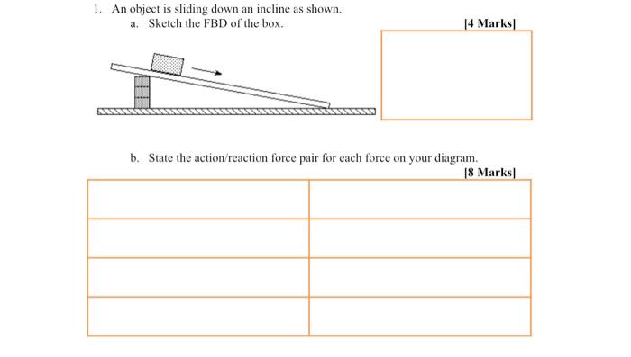 Solved state the action/reaction force pair for each force | Chegg.com