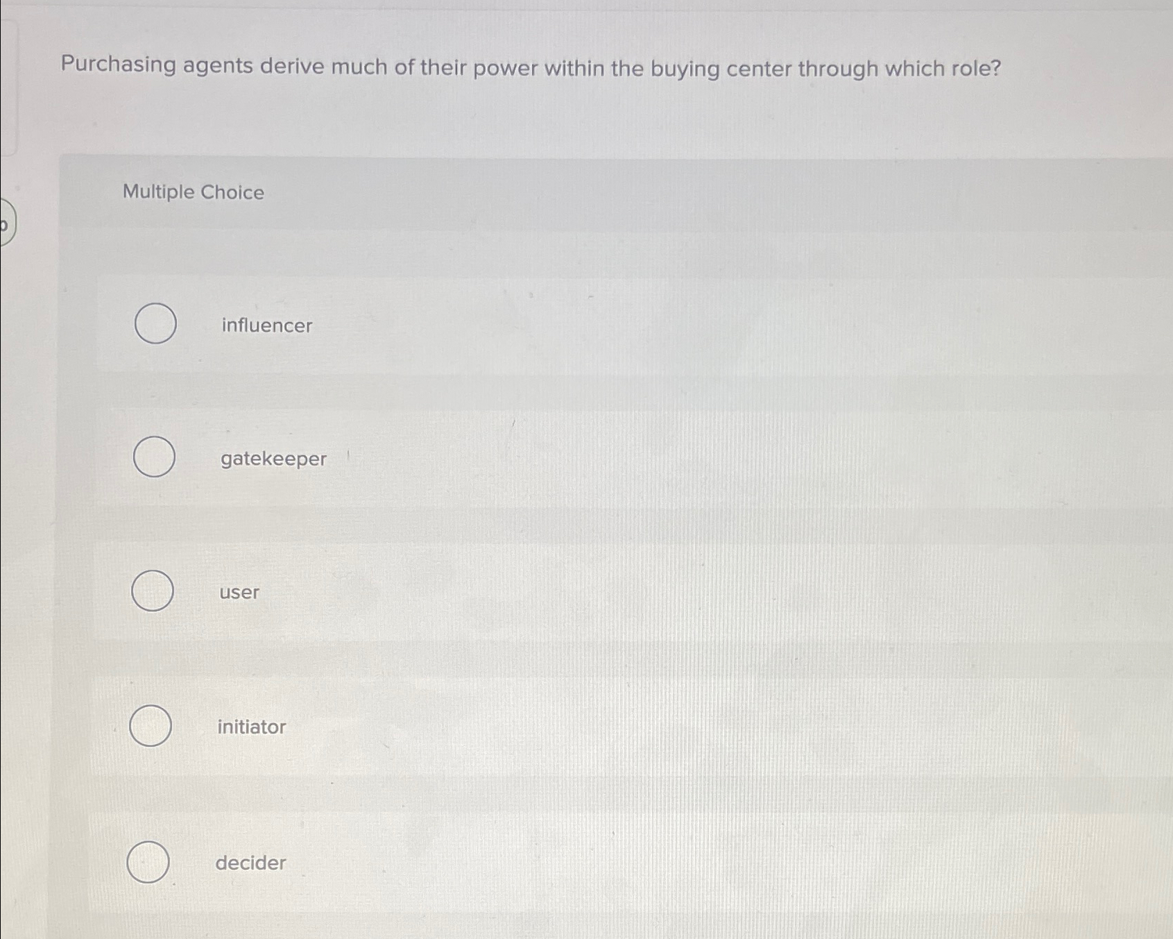 Solved Purchasing agents derive much of their power within | Chegg.com