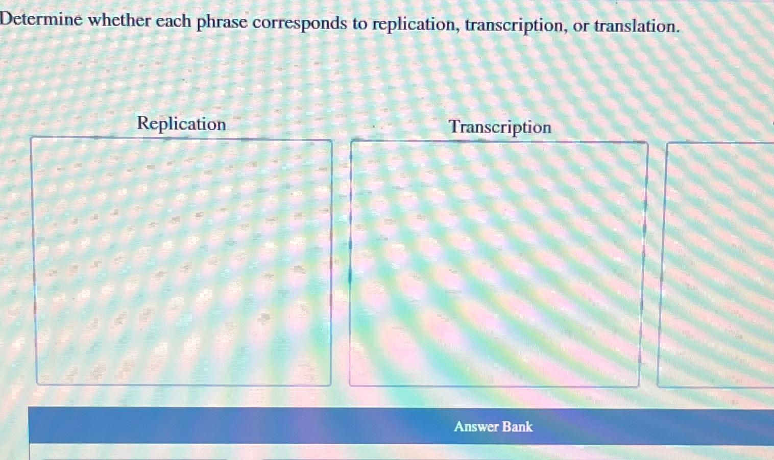 Solved Determine whether each phrase corresponds to | Chegg.com