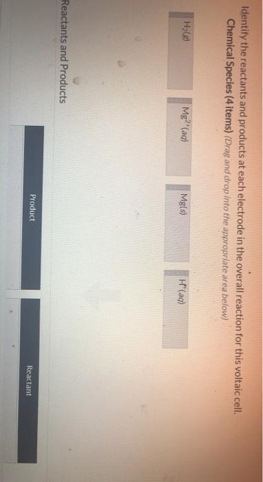 Solved Identify the reactants and products at each electrode | Chegg.com
