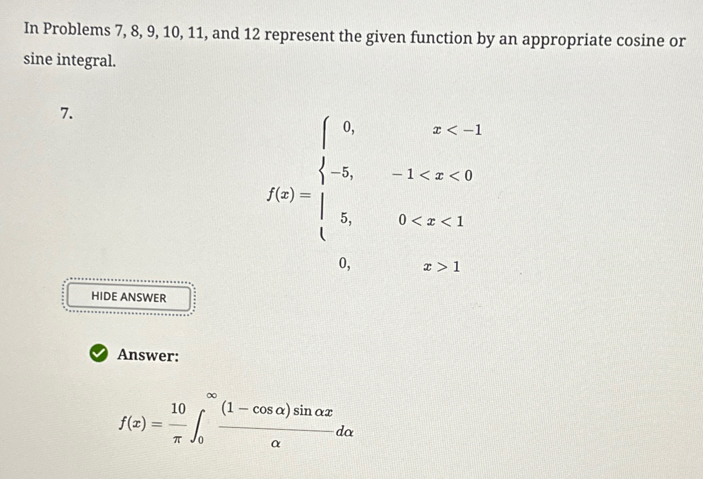 Solved In Problems 7, 8, 9, 10,11, ﻿and 12 ﻿represent the | Chegg.com