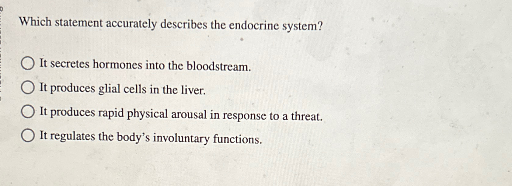 Solved Which statement accurately describes the endocrine | Chegg.com