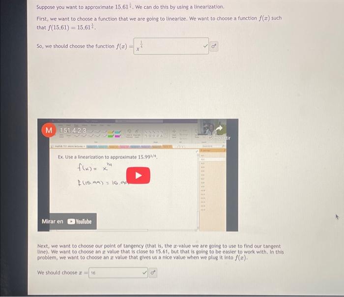 Solved Suppose you want to approximate 15.61 . We can do | Chegg.com
