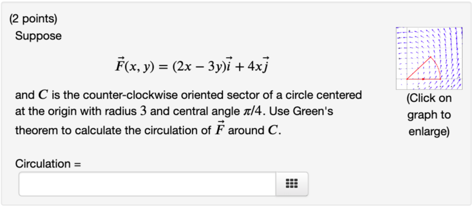 Solved (GT7)Supposevec(F)(x,y)=(2x-3y)vec(i)+4xvec(j)and C | Chegg.com