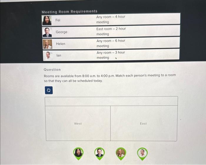 Solved Question Rooms are available from 8:00 a.m. to 4:00 | Chegg.com