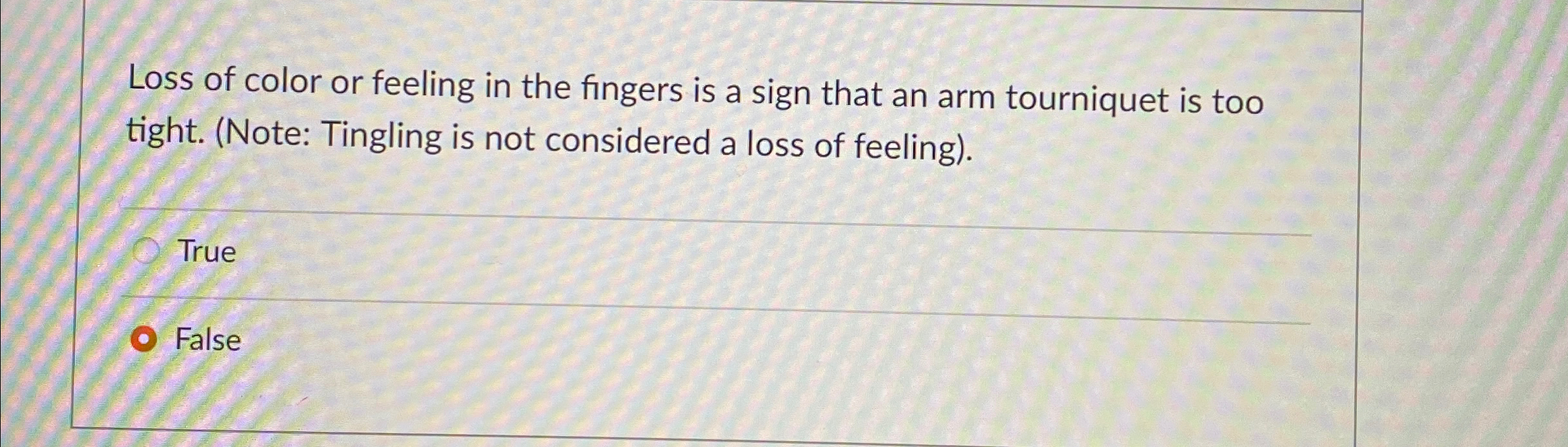 Solved Loss of color or feeling in the fingers is a sign | Chegg.com